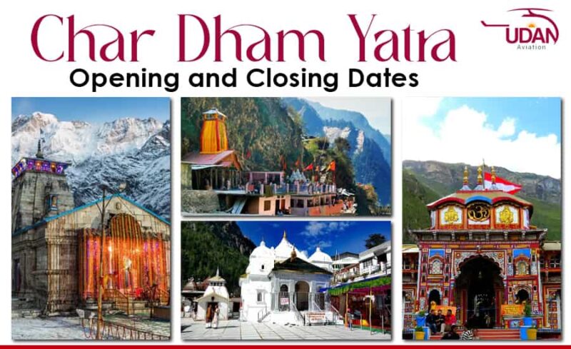 Char Dham Yatra Route Map with Distance and Time