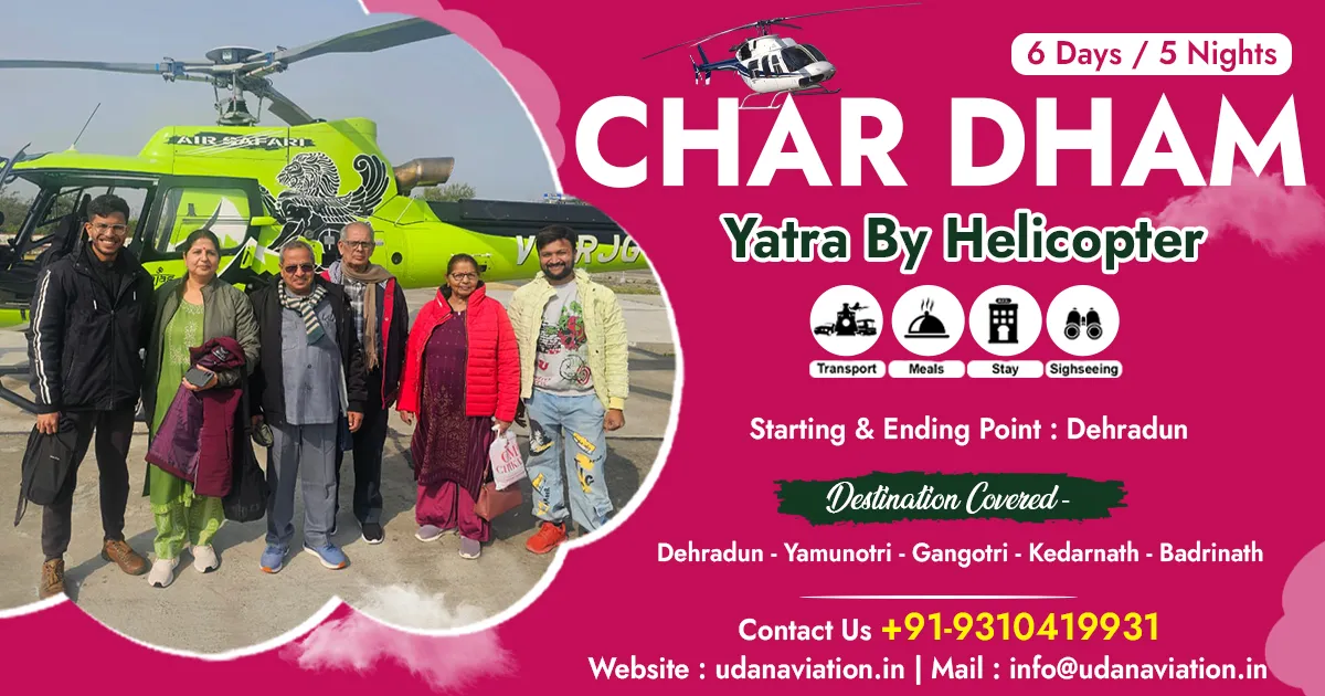 Chardham Yatra by Helicopter 2026 ₹2.30L | Trusted by 1200+ NRIs